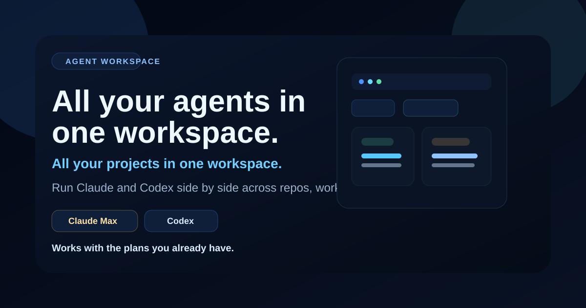 Agent Workspace | All Your Agents, One Workspace